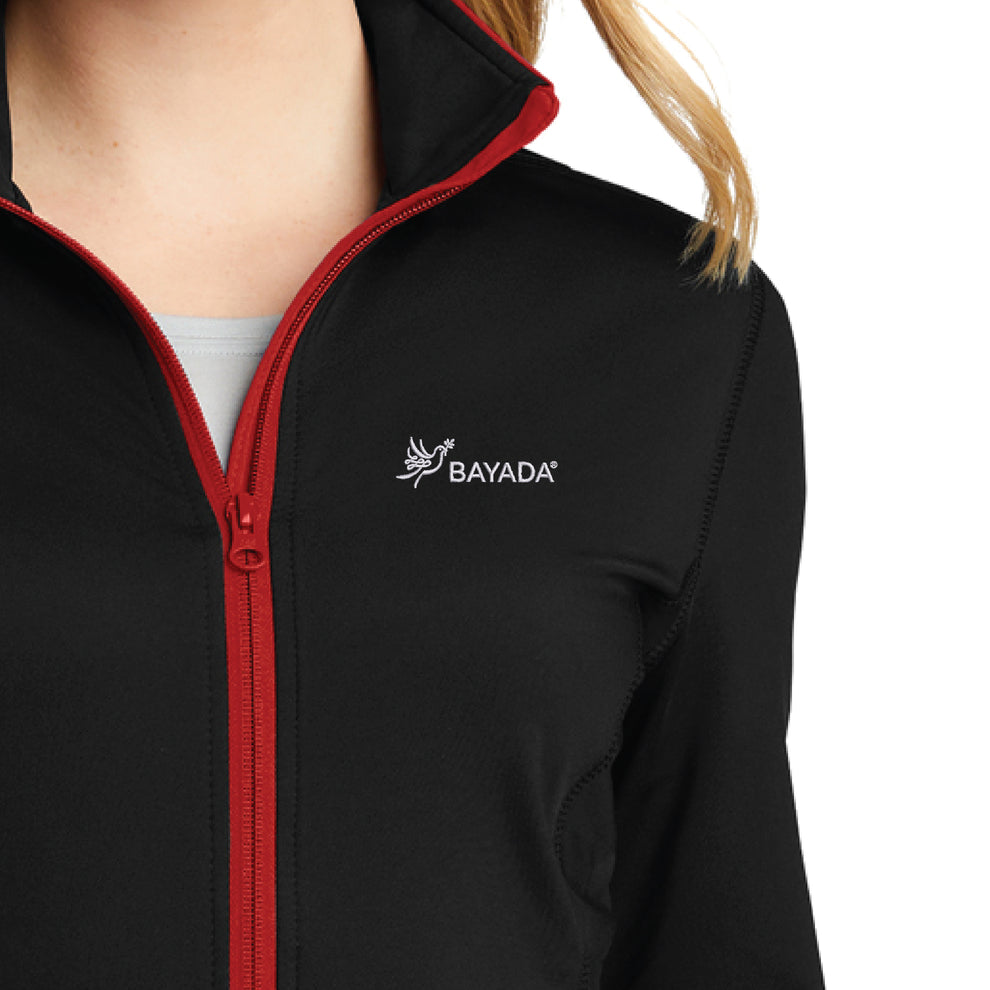 Ladies Stretch Contrast Full-Zip Jacket – BAYADA Wear